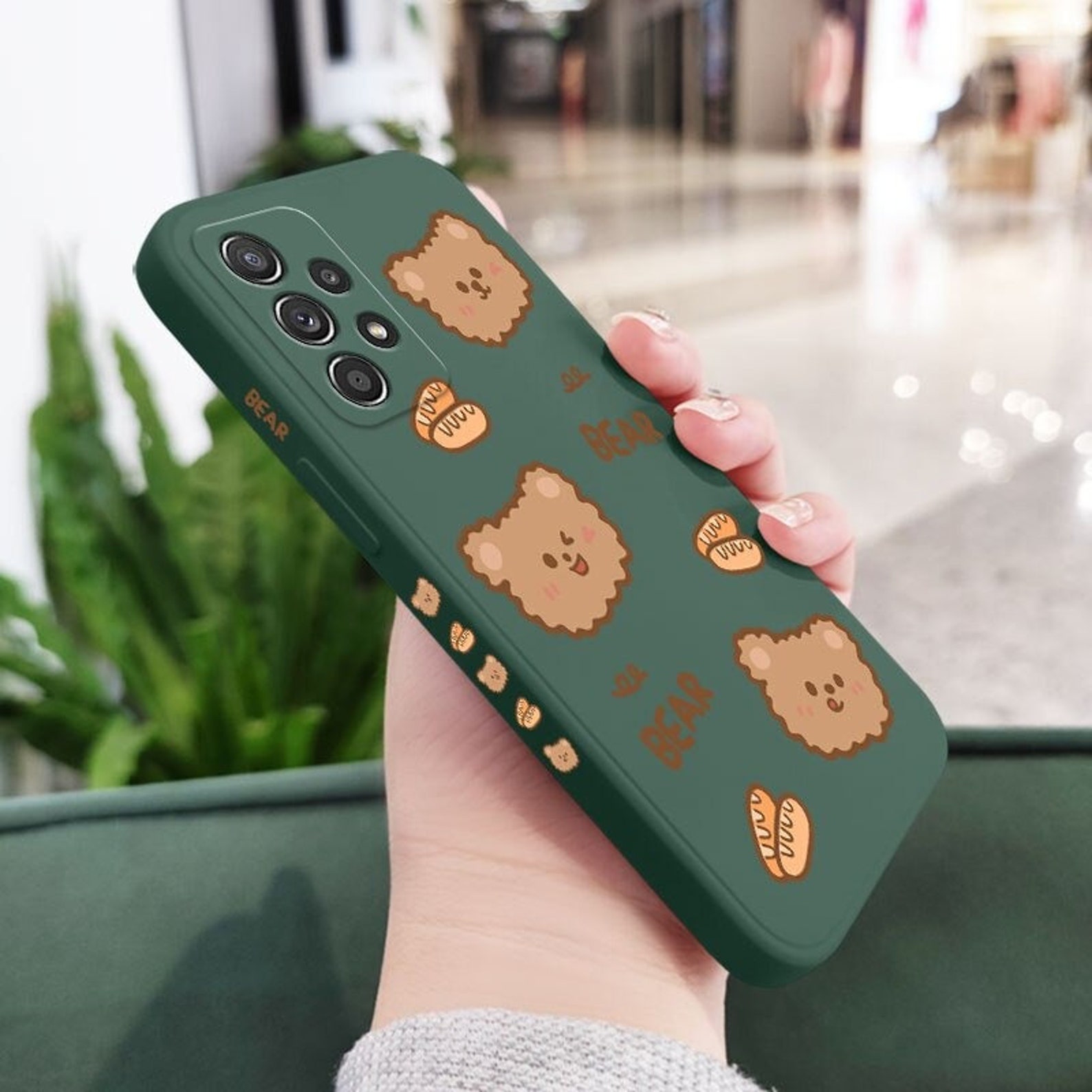 Rabbit Strawberry Case for Samsung A73 A53 A33 A23 A13 A03 A03S A72 A52 A52S A32 A02S A02 A12 ...