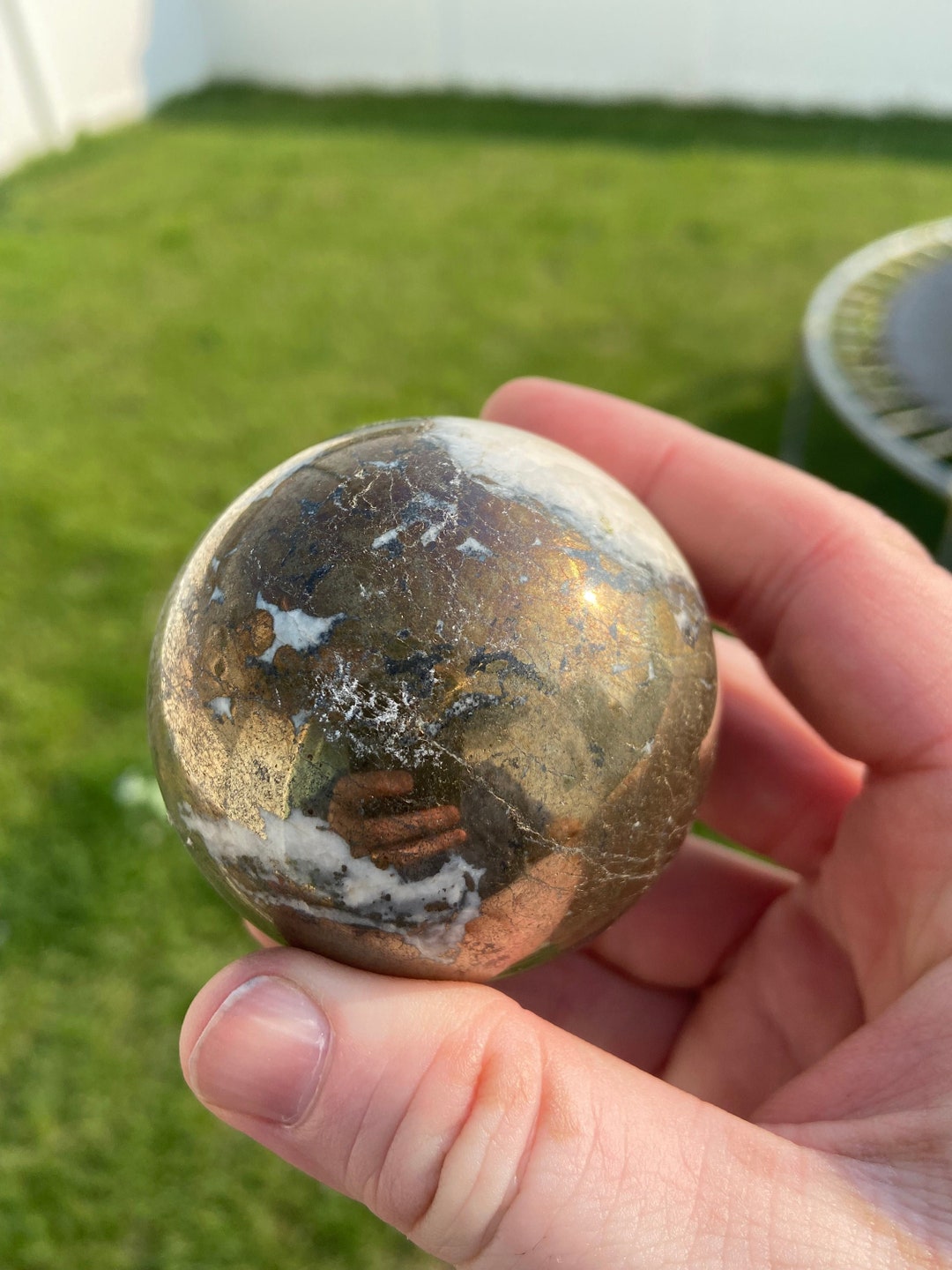 2.5-inch Marcasite Sphere - China // Gift // Home Decor - Etsy