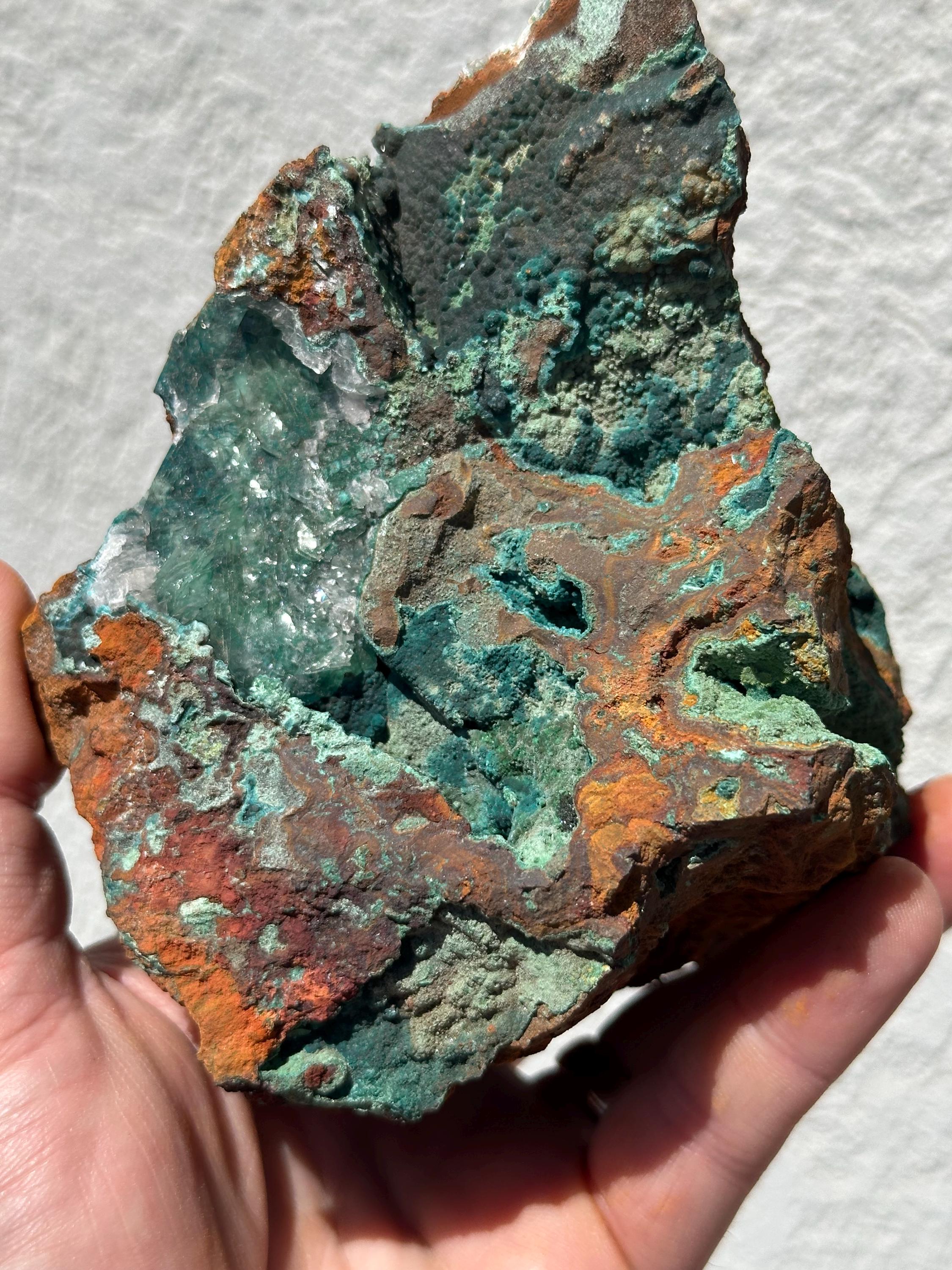Fantastic 6.8-inch Rosasite and Hemimorphite - Mina Ojuela, Mapini ...