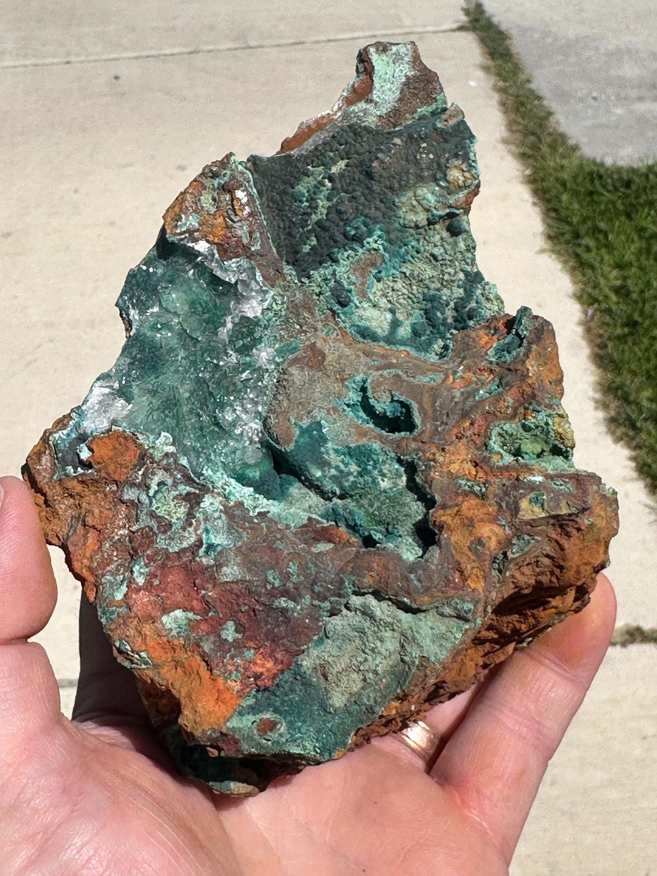 Fantastic 6.8-inch Rosasite and Hemimorphite - Mina Ojuela, Mapini ...