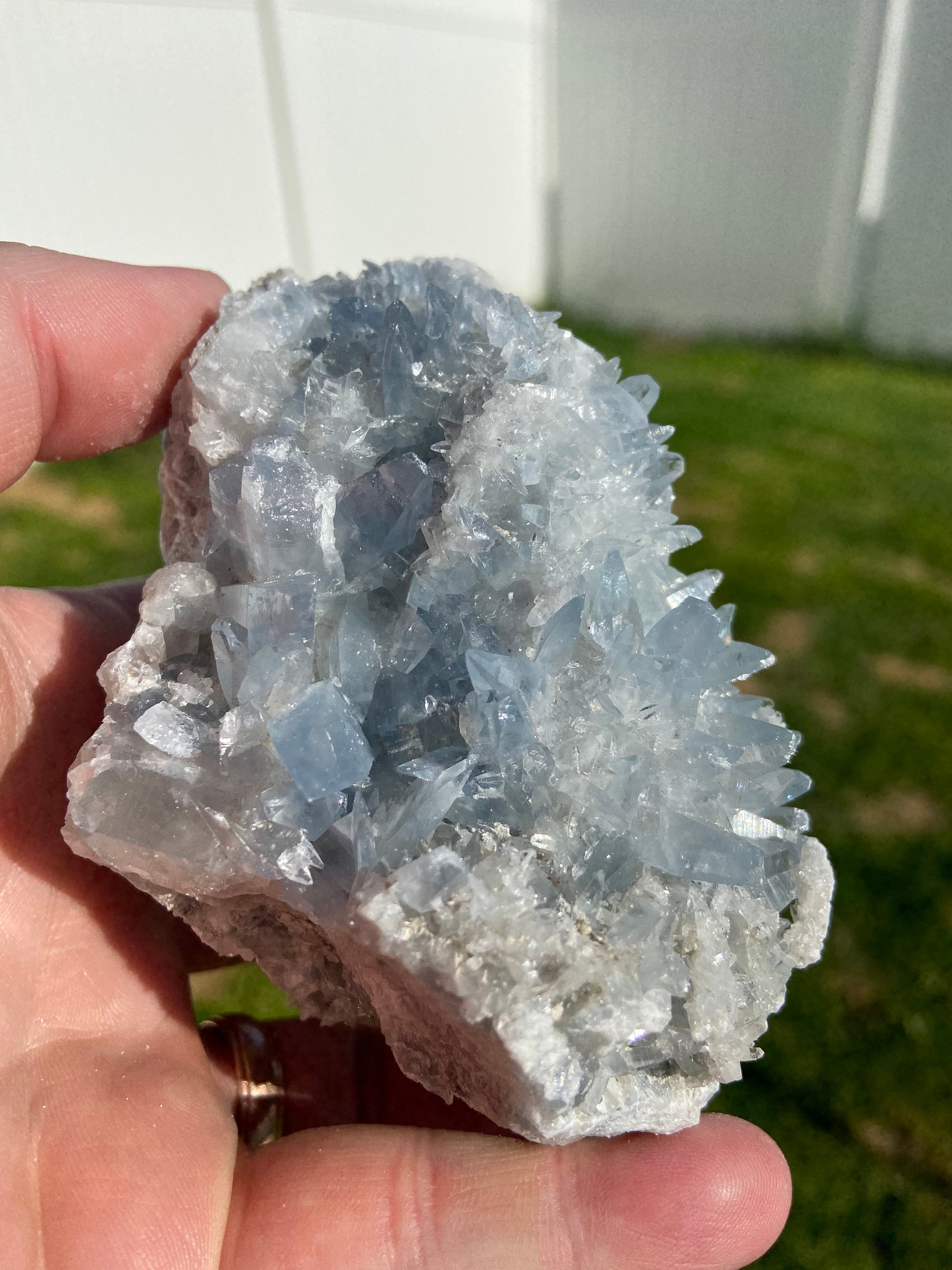 3.6-inch Celestite Crystal Cluster - Sakoany, Mahajanga Province ...