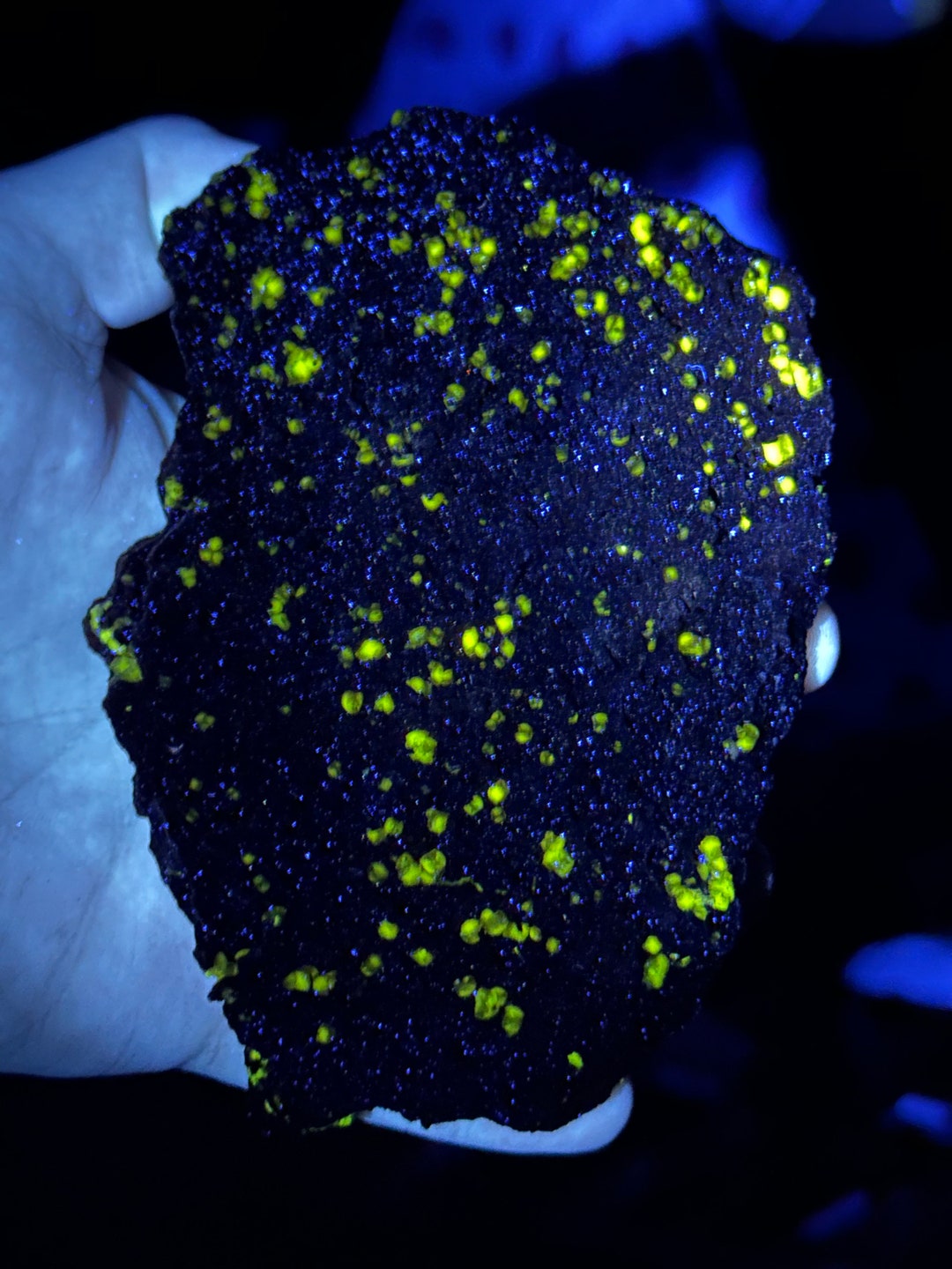 Celestial 4.6-inch "starry Night" Adamite - Mina Ojuela, Mapini ...