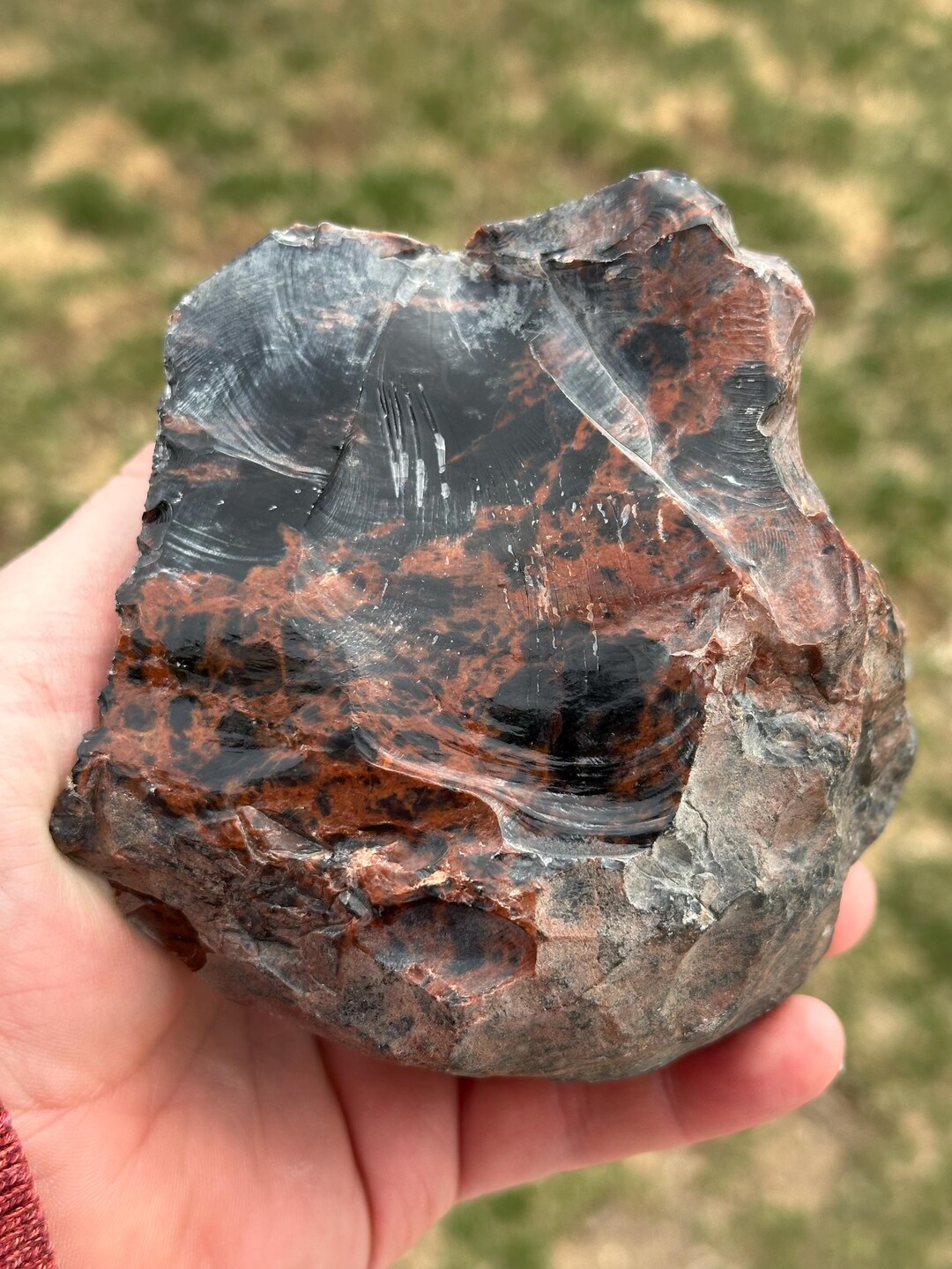 Glassy and Gassy! 4.5-inch Banded Mahogany Obsidian - Black Rock Desert ...