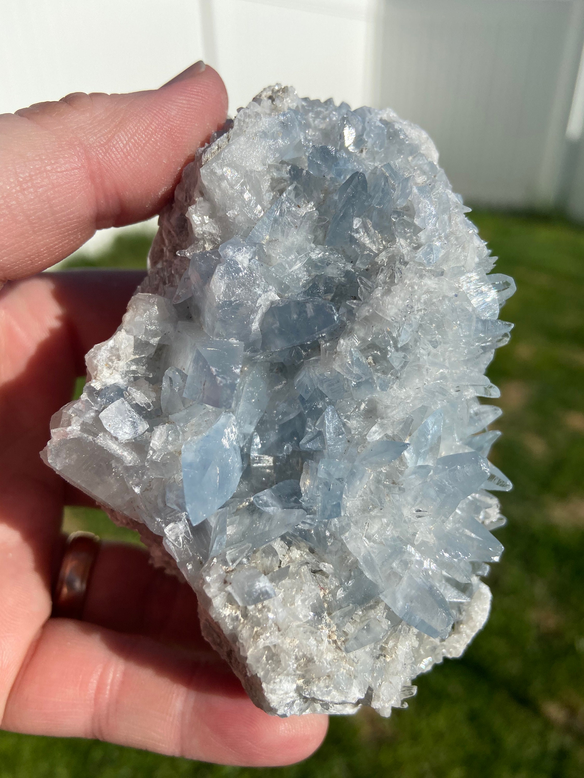 3.6-inch Celestite Crystal Cluster - Sakoany, Mahajanga Province ...