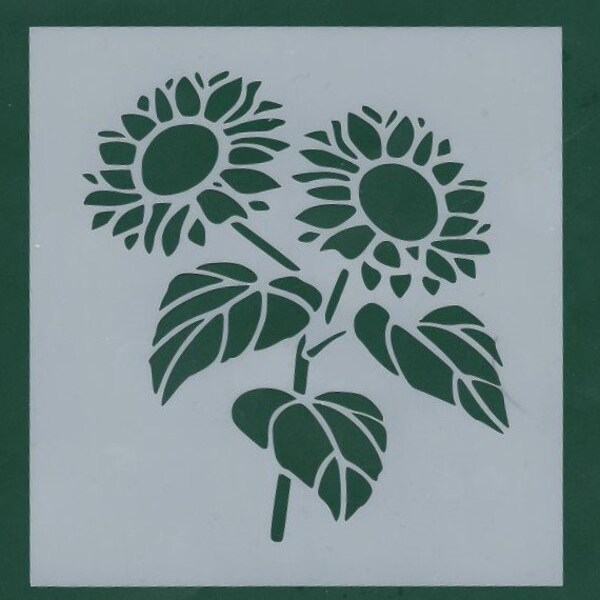 Sunflower Stencil for Painting - Etsy