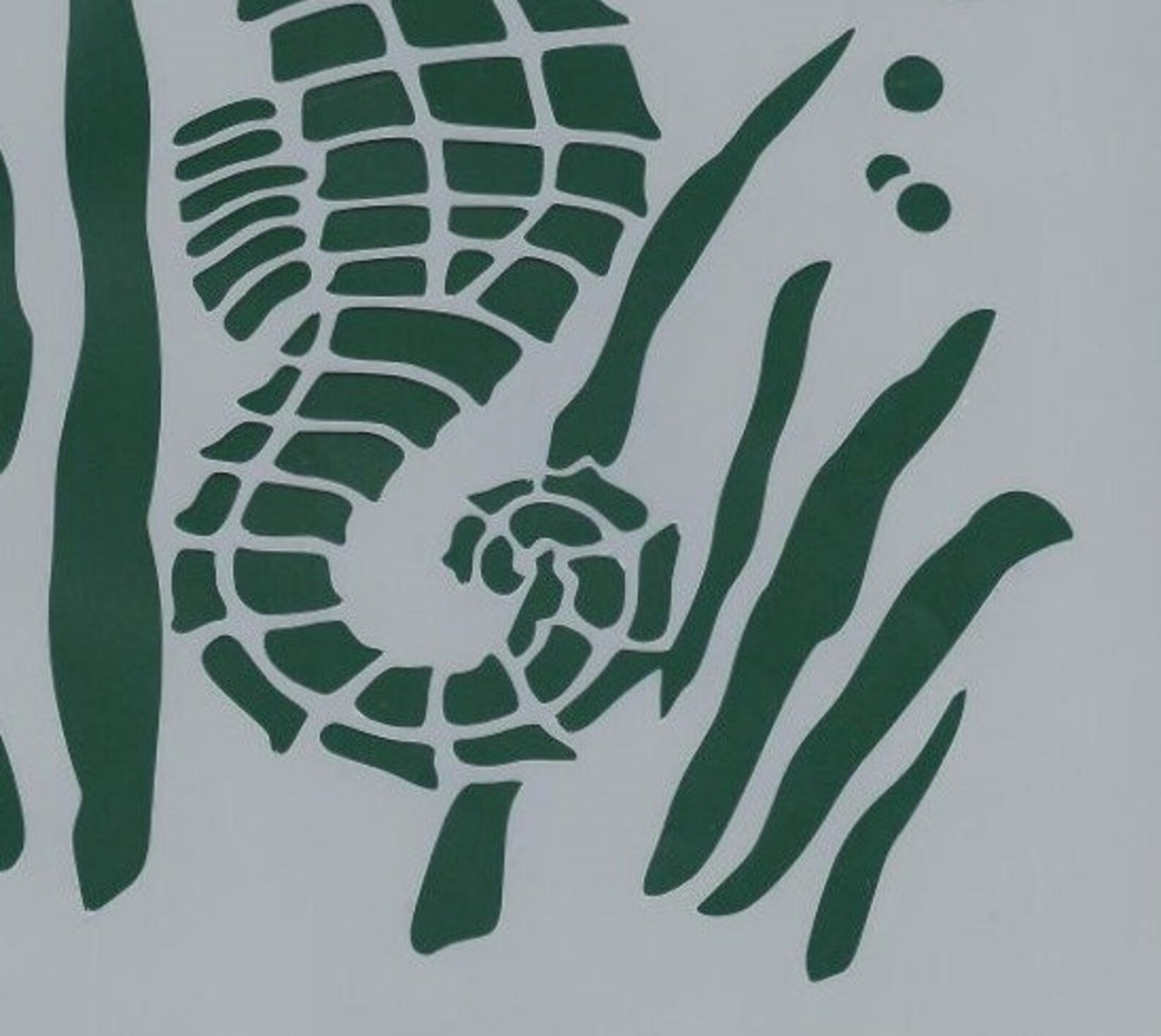 Seahorse & Coral Stencil Reusable Stencil DIY Stencil Home - Etsy
