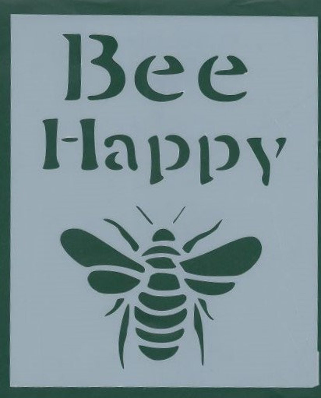 Bee Happy Stencil Reusable Stencil DIY Stencil Home Decor - Etsy