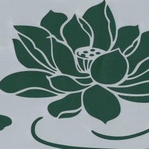 Water Lily Stencil Reusable Stencil DIY Stencil Home Decor - Etsy