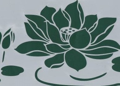 Water Lily Stencil Reusable Stencil DIY Stencil Home Decor - Etsy Canada