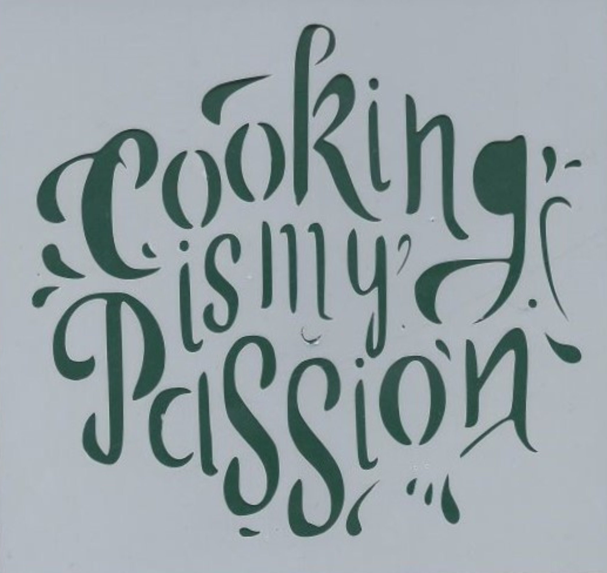 Cooking Stencil Reusable Stencil DIY Stencil Home Decor - Etsy