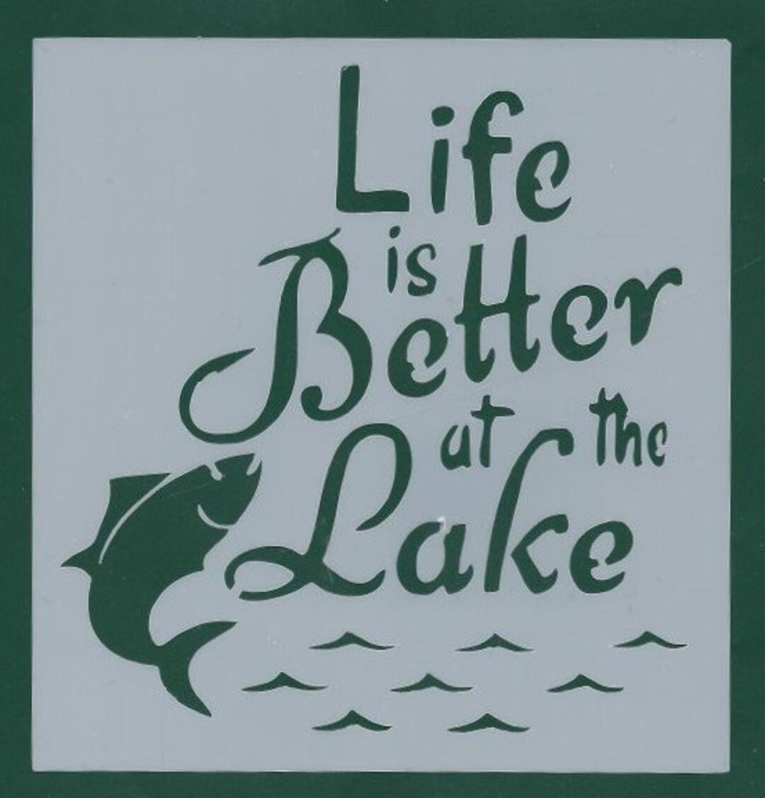 Life is Better at the Lake Stencil Reusable Stencil DIY - Etsy Canada