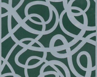Geometric Stencil Painting - Etsy