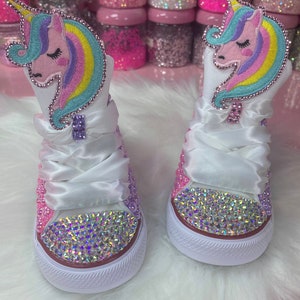 Unicorn Bling Converse-birthday Converse-custom Sneakers-bling Chuck ...