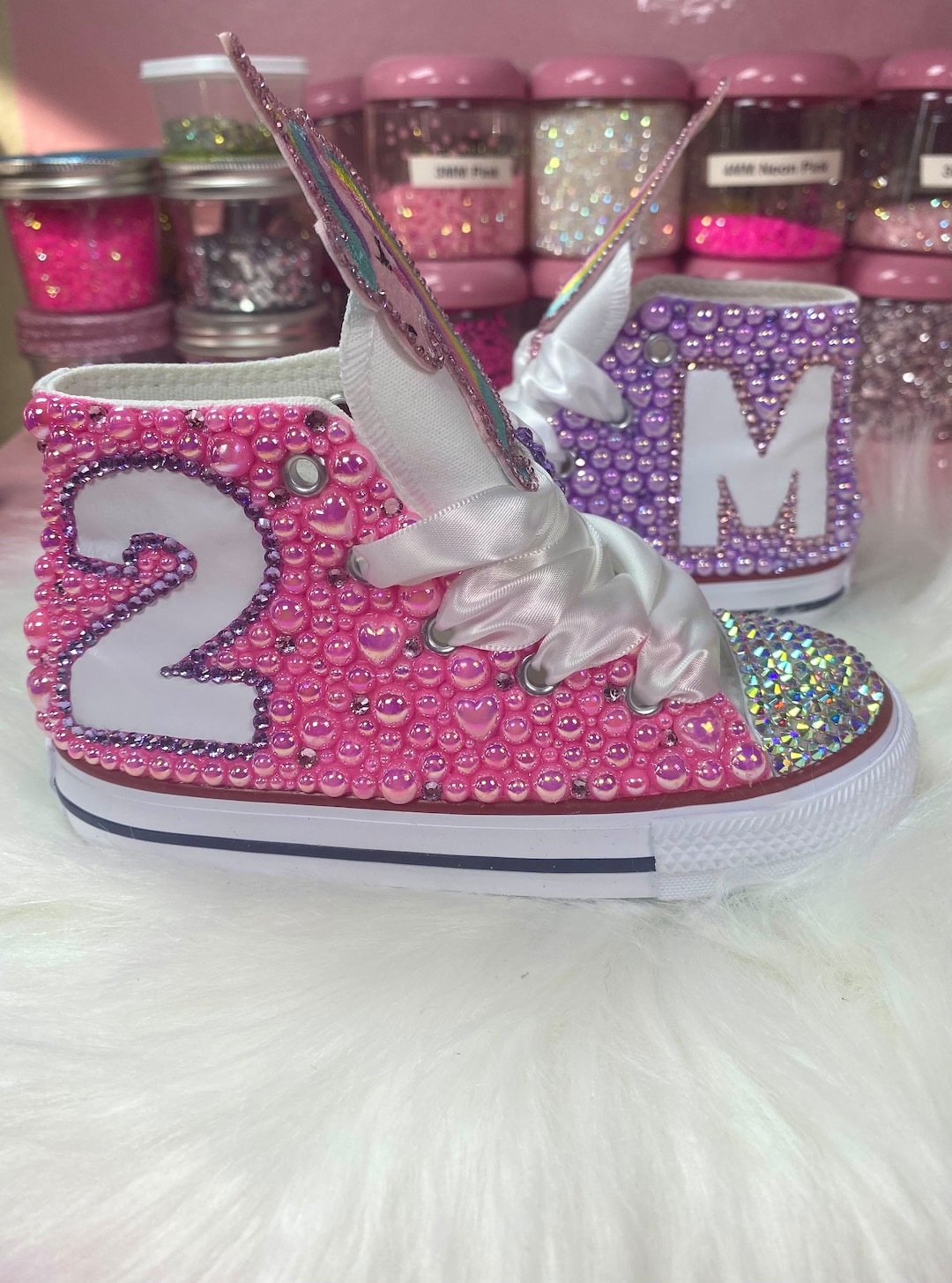 Unicorn Bling Converse-birthday Converse-custom Sneakers-bling Chuck ...