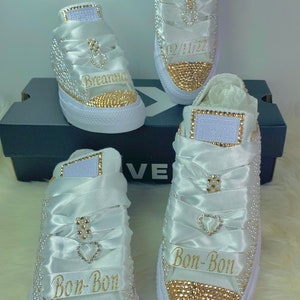 Champagne Bling Converse-wedding Converse-bridal Sneakers-chucks and ...