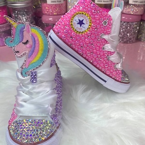 Unicorn Bling Converse-birthday Converse-custom Sneakers-bling Chuck ...