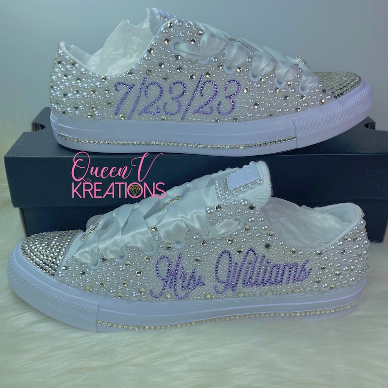 Bridal Converse - Etsy
