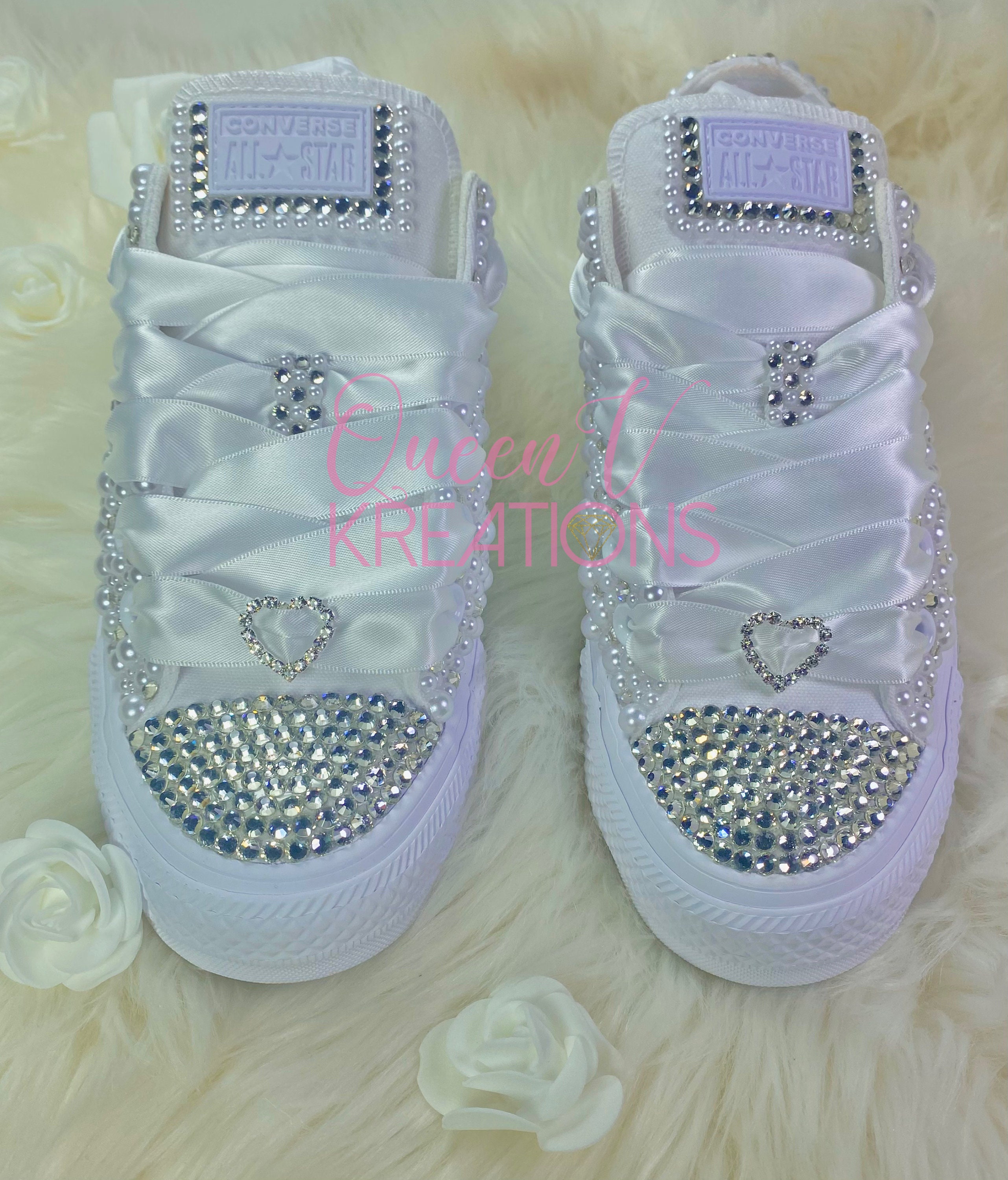 Champagne Bling Converse-wedding Converse-bridal Sneakers-chucks and ...