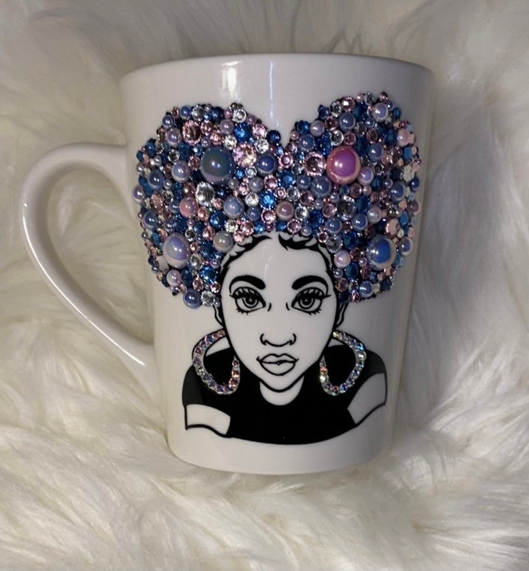 Dessi Bling Tasse Freche Diva Tasse Afroamerikanerfrau Bling Tasse Bling Kaffeetasse ...