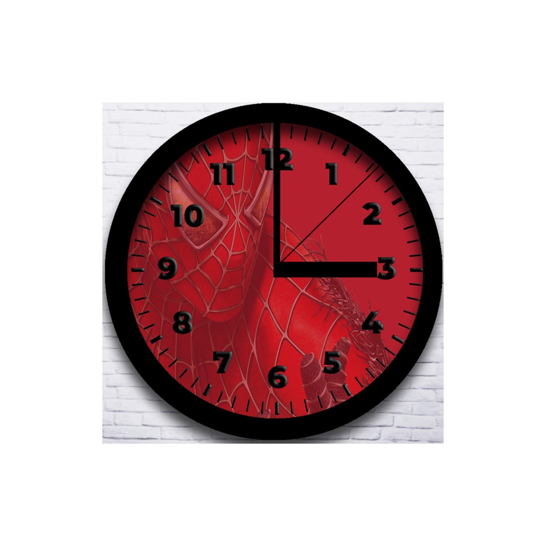 8 Spiderman Clock / Superhero Clock / Kids Superhero Clock - Etsy