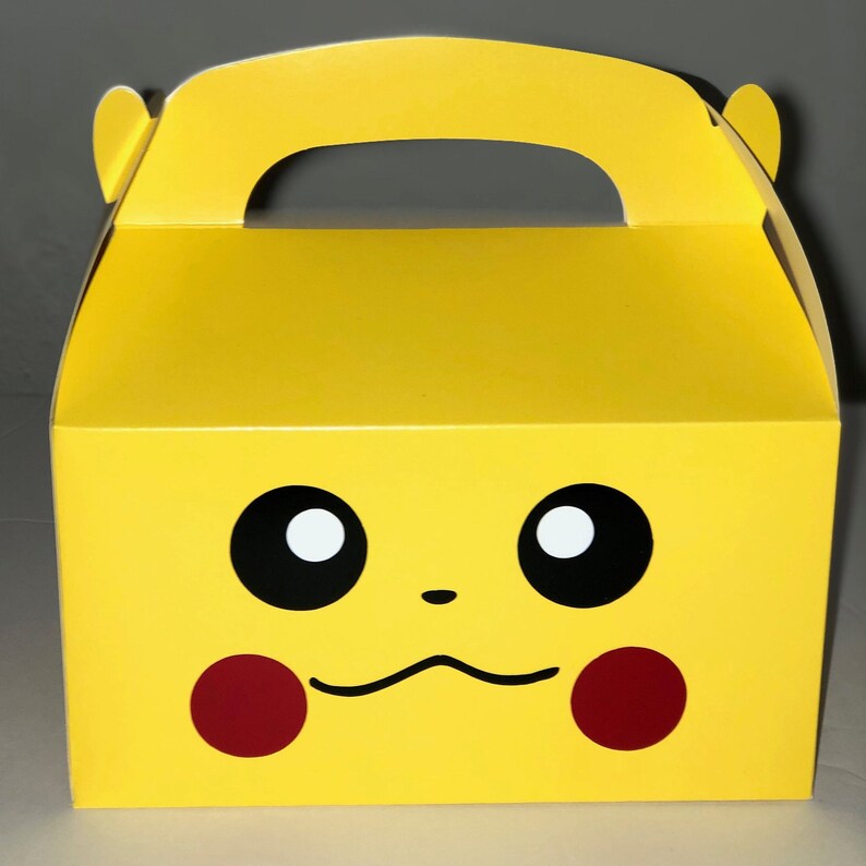 Pokemon Pikachu Pokeball Birthday Party Favor Boxes - Etsy