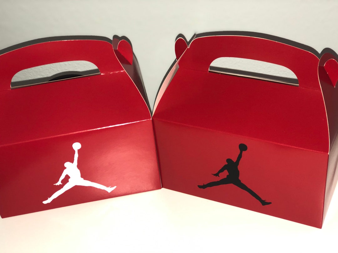 Air Jordan Party Favor Boxes, Jumpman Party Supplies, Birthday Party ...