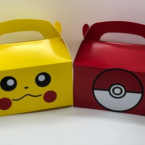 Pokemon Pikachu Pokeball Birthday Party Favor Boxes - Etsy