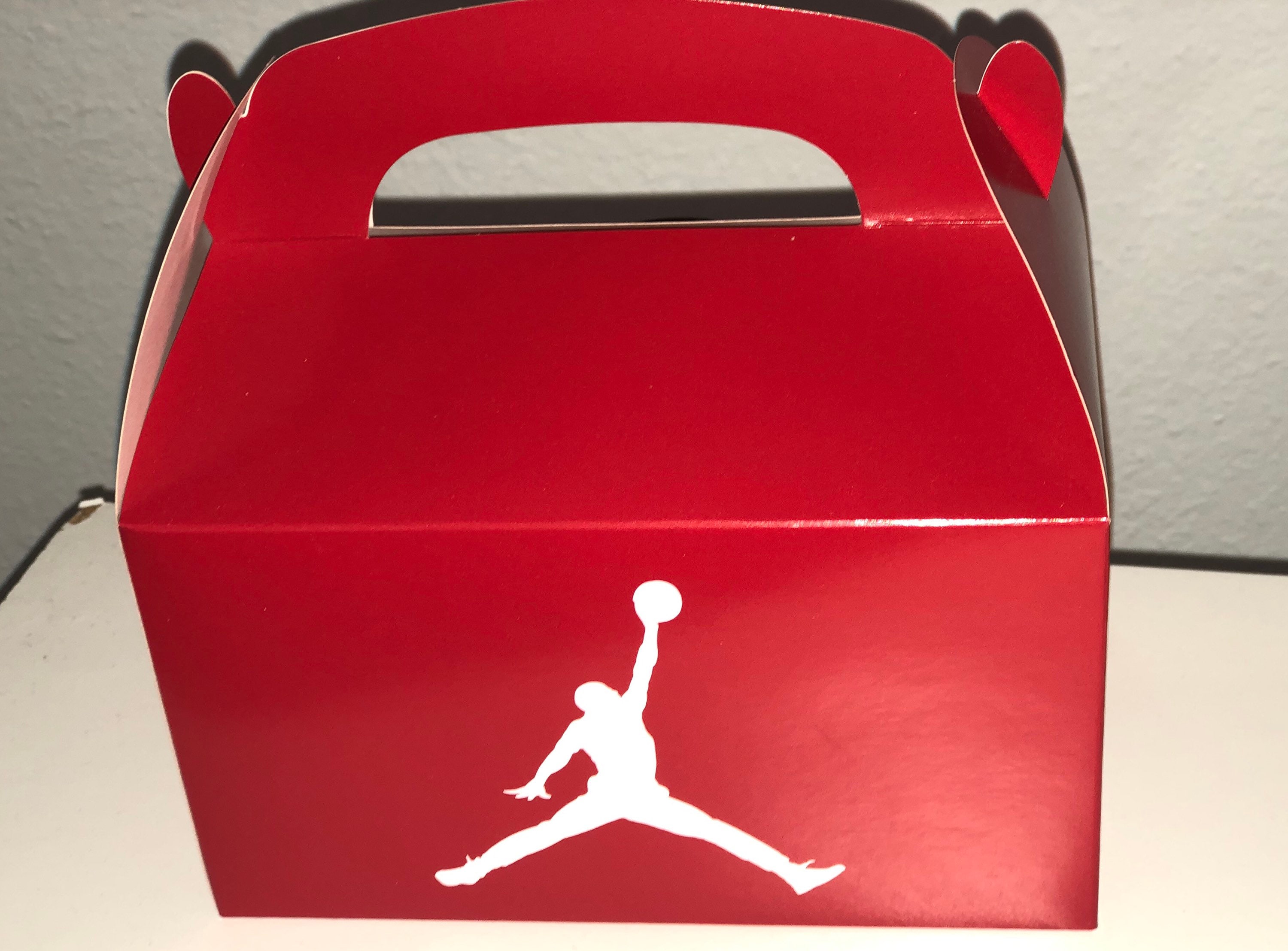 Air Jordan Party Favor Boxes, Jumpman Party Supplies, Birthday Party ...