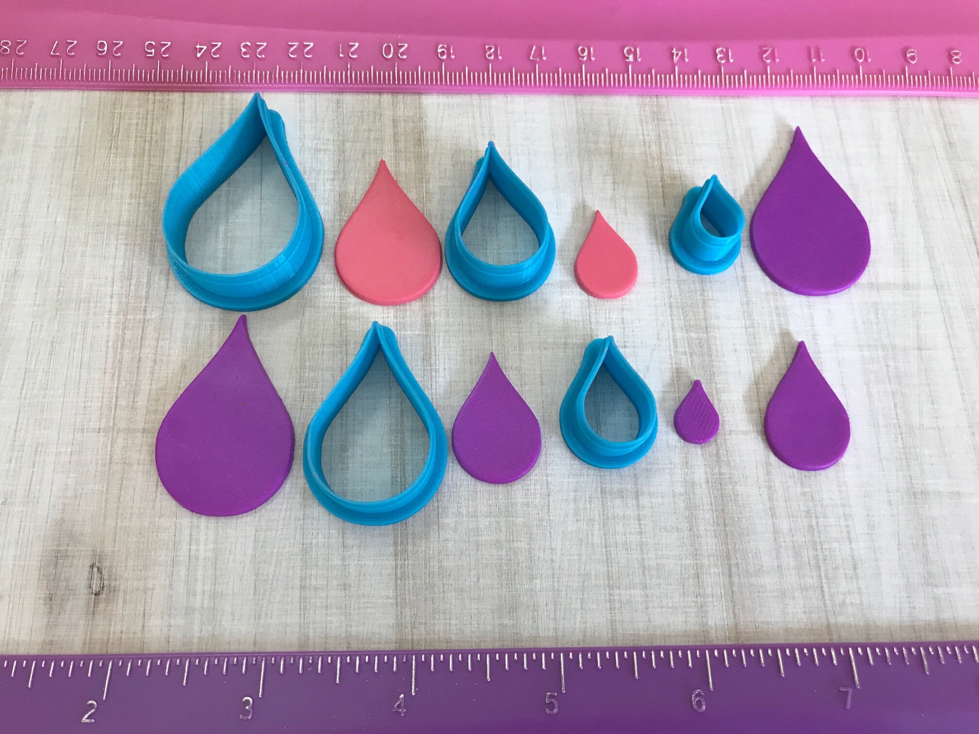 Tear Drop Cutter for Cookie or Fondant & Polymer Clay Jewelry - Etsy