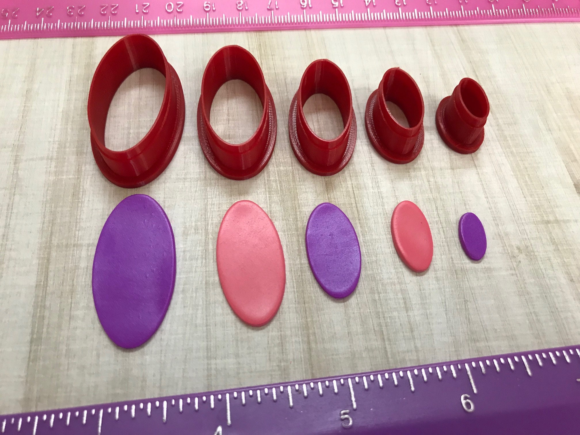 Narrow Oval Cutter for Polymer Clay Jewelry Earring Making - Etsy