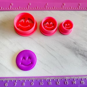 Smiley Embossing Cutters Halloween for Cookie or Fondant & Polymer Clay ...