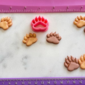 Grizzly Bear Paw Cutters Animal Paw Footprint Embossing for Cookie ...