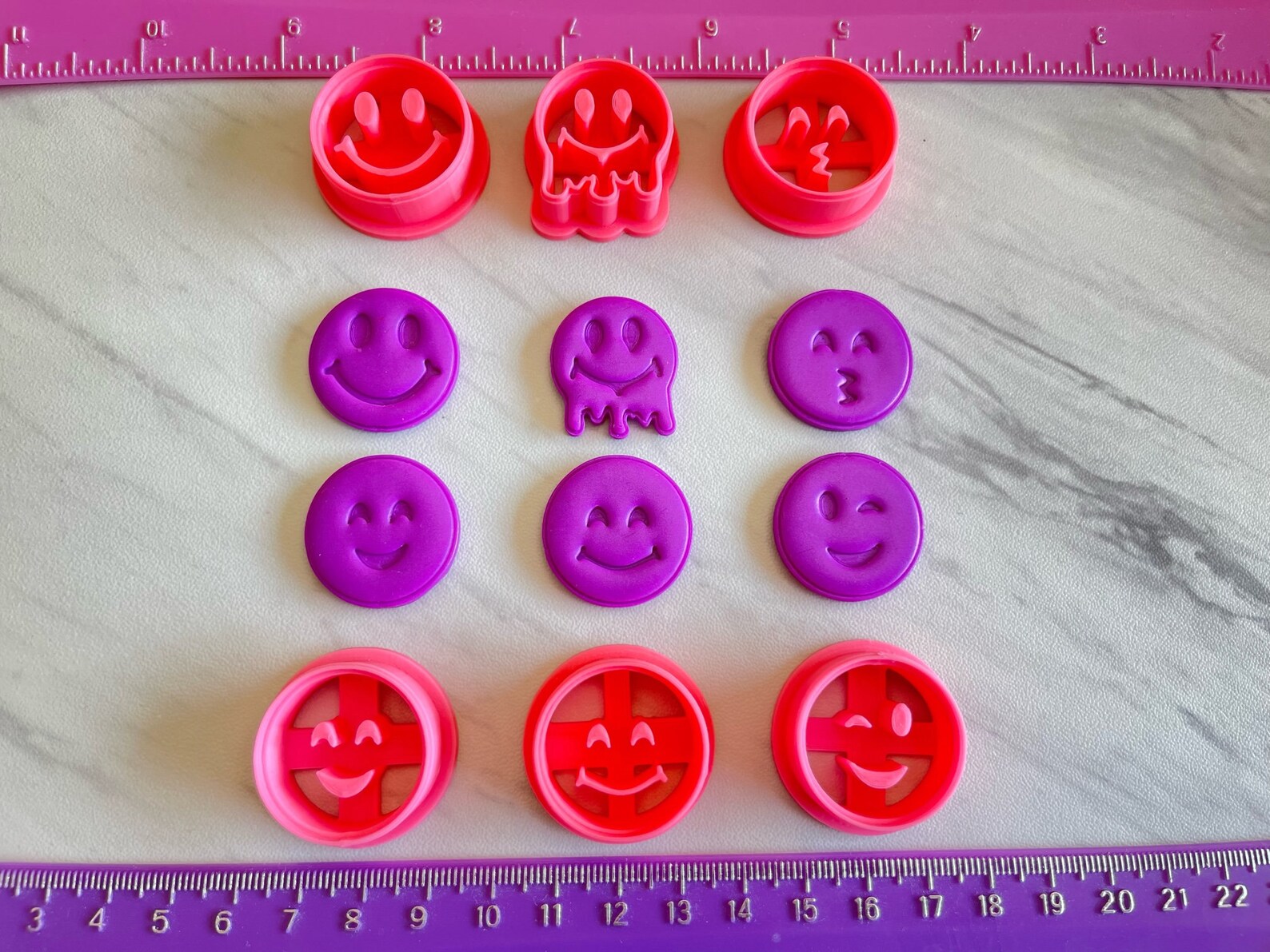 Smiley Embossing Cutters Halloween for Cookie or Fondant & - Etsy