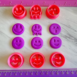 Smiley Embossing Cutters Halloween for Cookie or Fondant & - Etsy