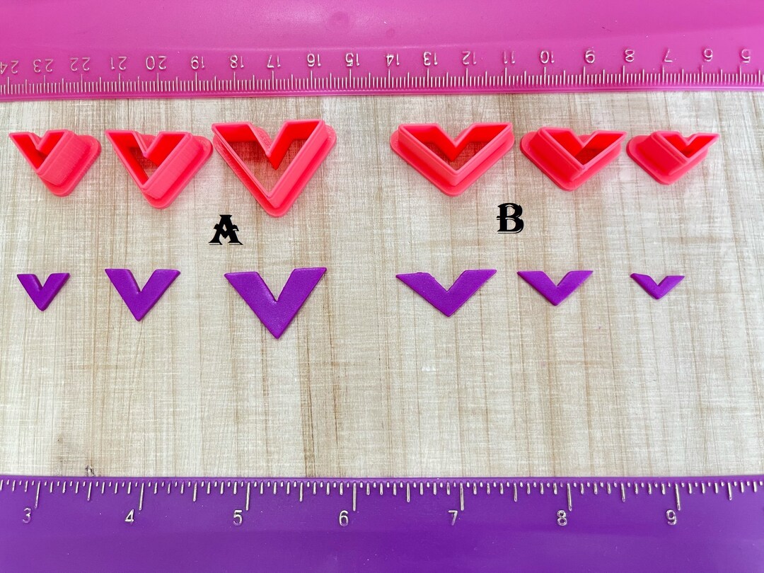 V Shape Cutter Earing Shape for Polymer Clay Jewelry Earing Making ...