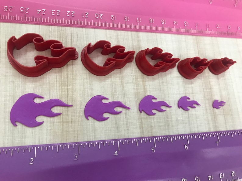 Fire Flame Cutter for Cookie Fondant Cutter or Polymer Clay - Etsy