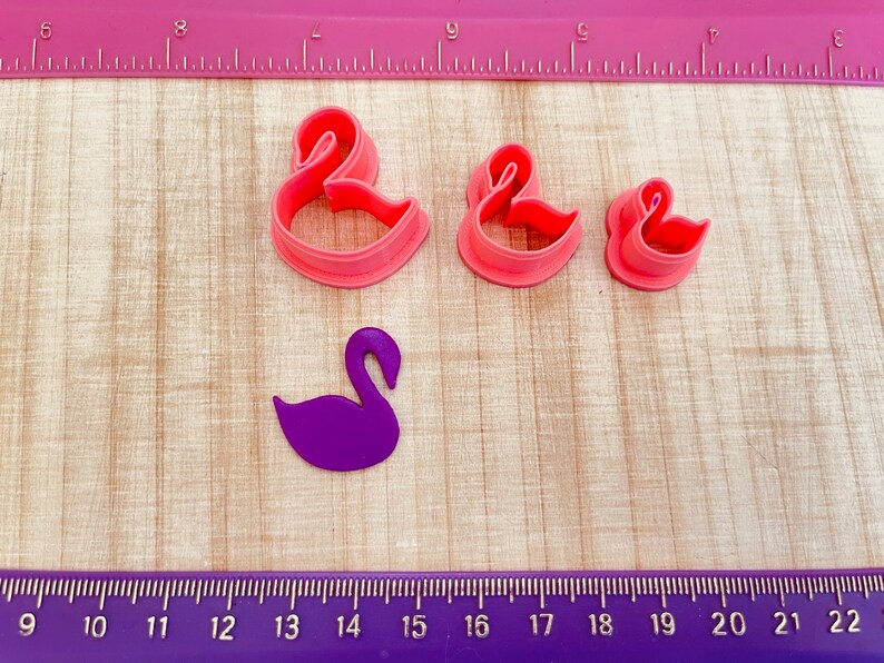 Swan Cutters Animal for Polymer Clay Jewelry Earring Making Cookie ...