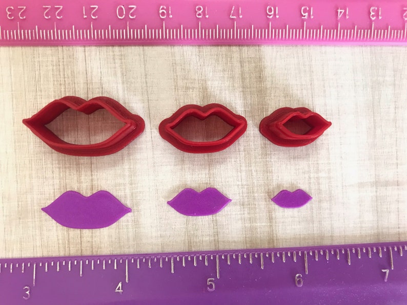 Lips Cutters for Cookie or Fondant Cutter or Polymer Clay, Jewelry ...