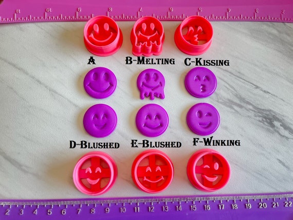 Smiley Embossing Cutters Halloween for Cookie or Fondant & - Etsy