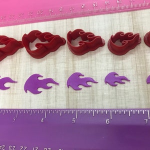 Fire Flame Cutter for Cookie Fondant Cutter or Polymer Clay, Jewelry ...