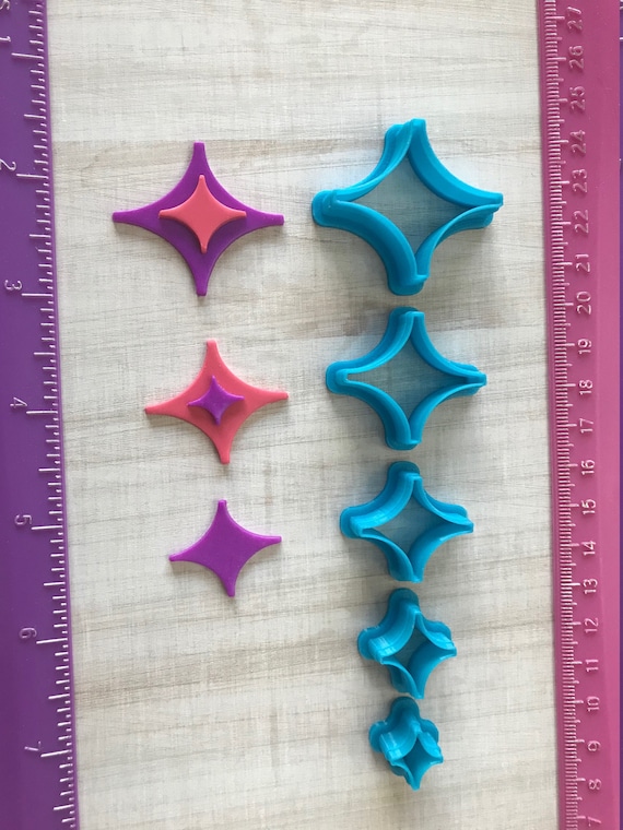 Sparkle Star Cutter for Cookie or Fondant & Polymer Clay | Etsy