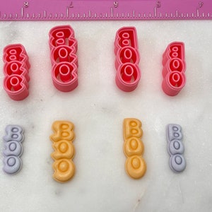 Halloween BOO Cutters for Cookie or Fondant & Polymer Clay, Jewelry ...