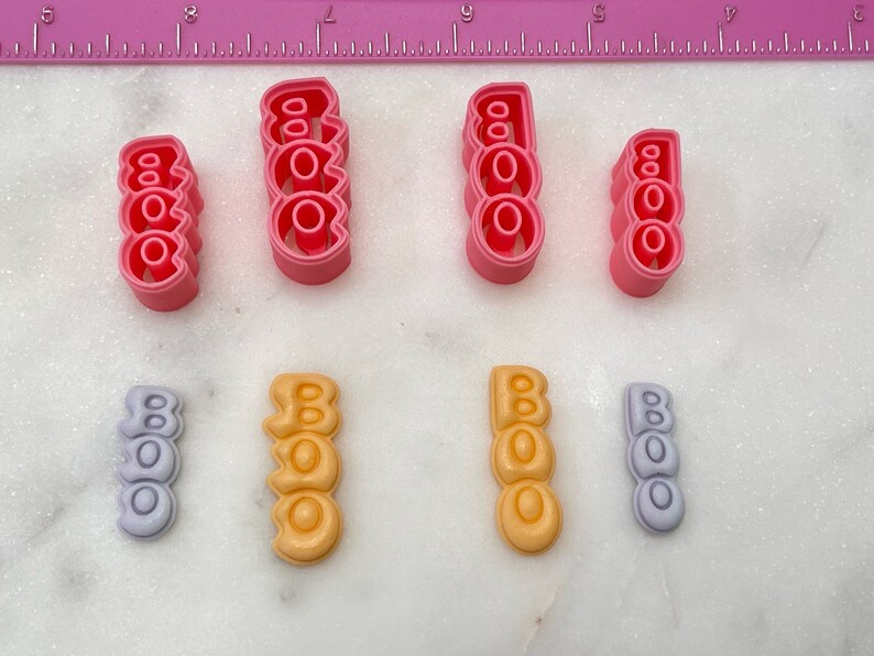 Halloween BOO Cutters for Cookie or Fondant & Polymer Clay, Jewelry ...