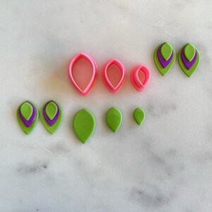 Tear Drop Cutter for Cookie or Fondant & Polymer Clay, Jewelry Earrings ...