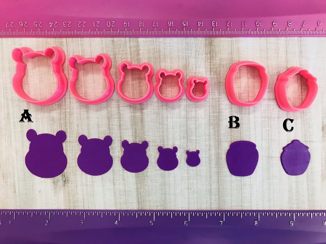 Bear or Honey Jar Cutters for Cookie Fondant & Polymer Clay, Jewelry ...