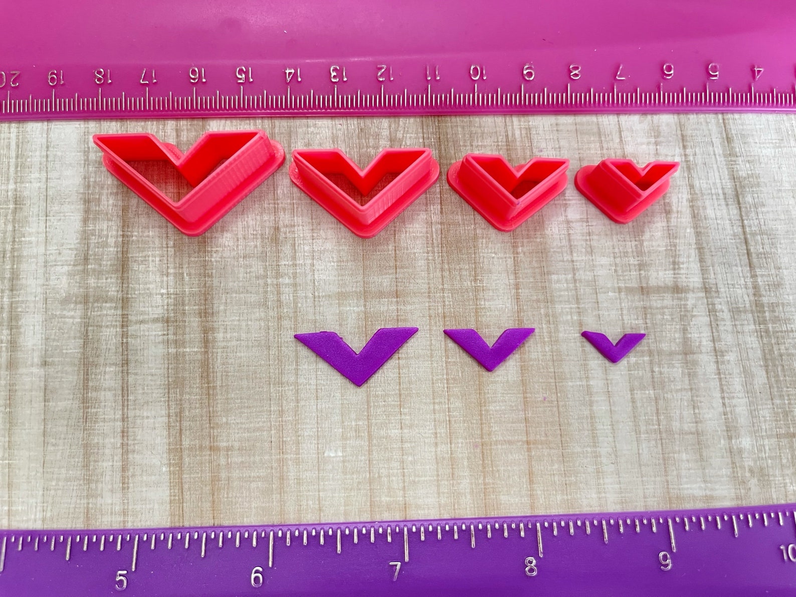 V Shape Cutter Earing Shape for Polymer Clay Jewelry Earing | Etsy
