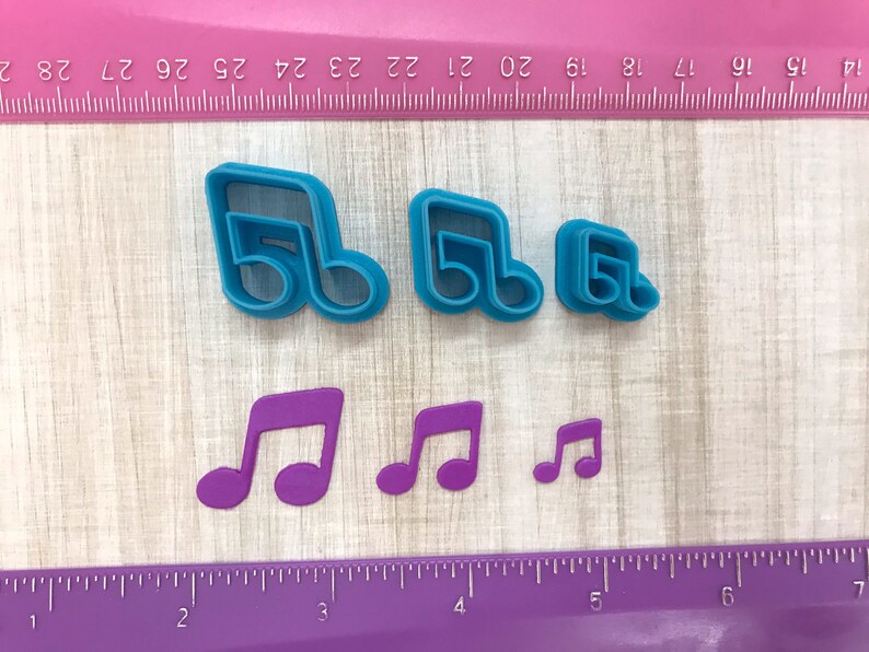 Music Note Cutters Cookie or Fondant Cutter or Polymer Clay - Etsy