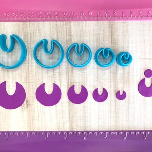 Bite-cut Circle Cutter or Moon Bite for Cookie or Fondant Cutter ...