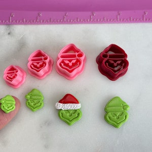 Grinch Cutter Christmas for Cookie Fondant Polymer Clay, Jewelry ...
