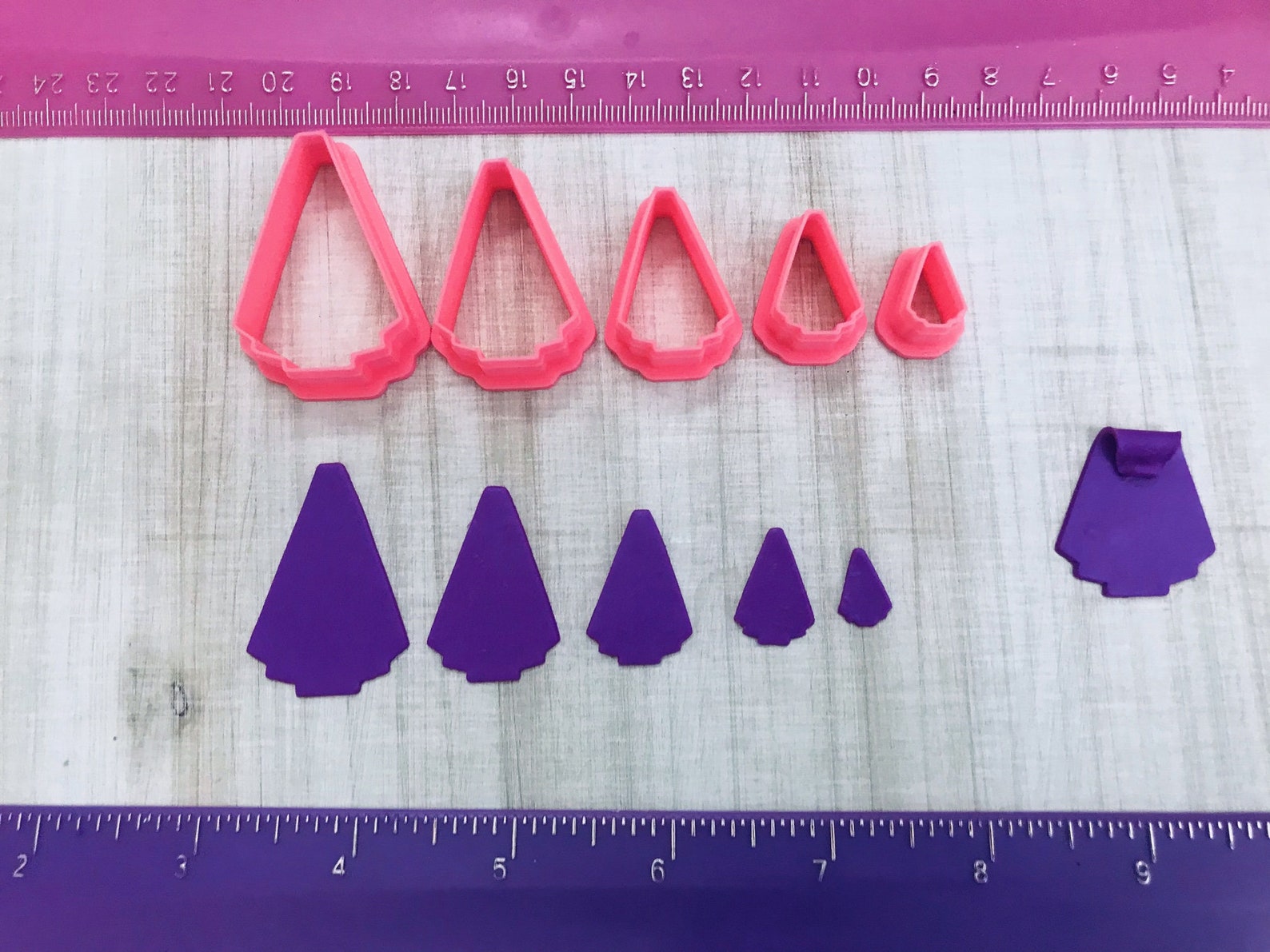 Upside Ice Cream Cone Cutter for Polymer Clay Jewelry Earring Making ...